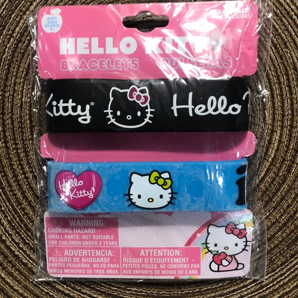 Hello Kitty | Accessories | Hello Kitty Bracelets 2 Silicone Black Blue ...
